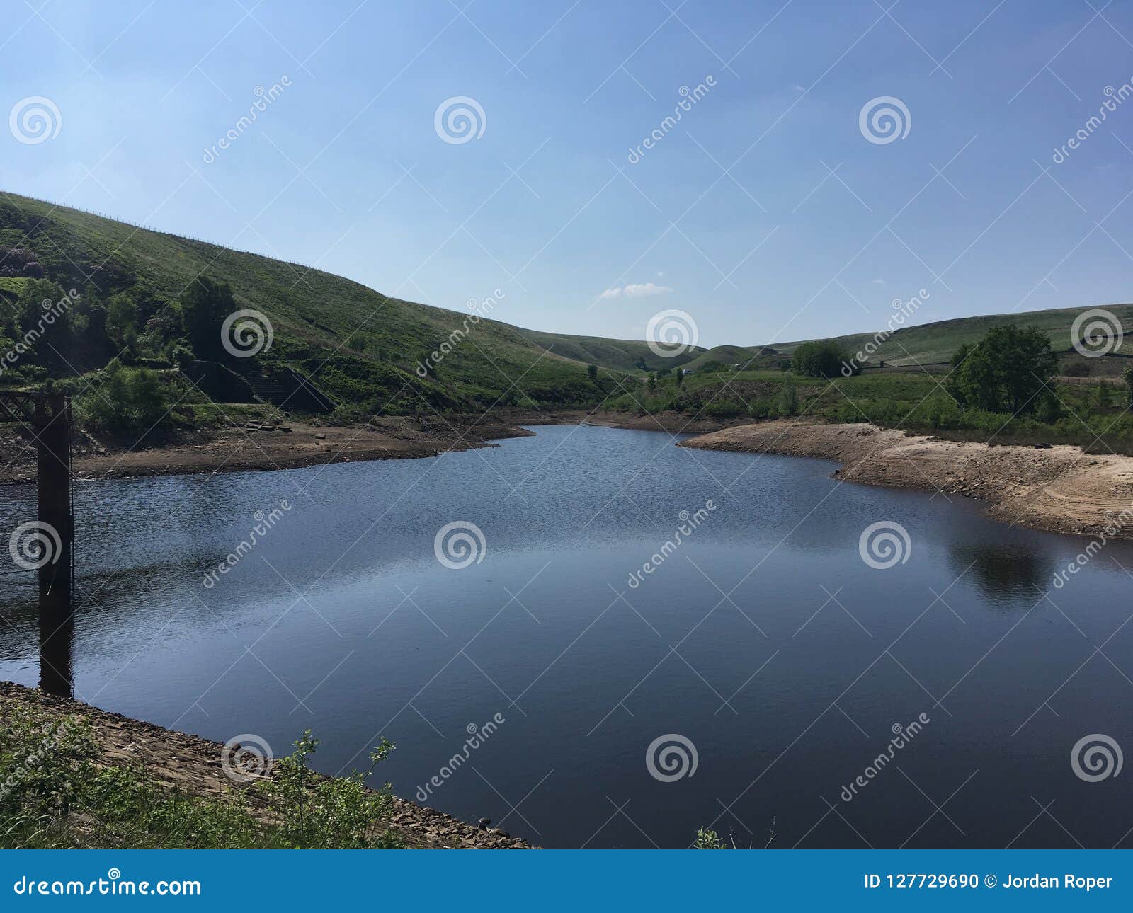 Rivington Reservoir Wit Hills Stock Photo - Image of hills, panorama ...