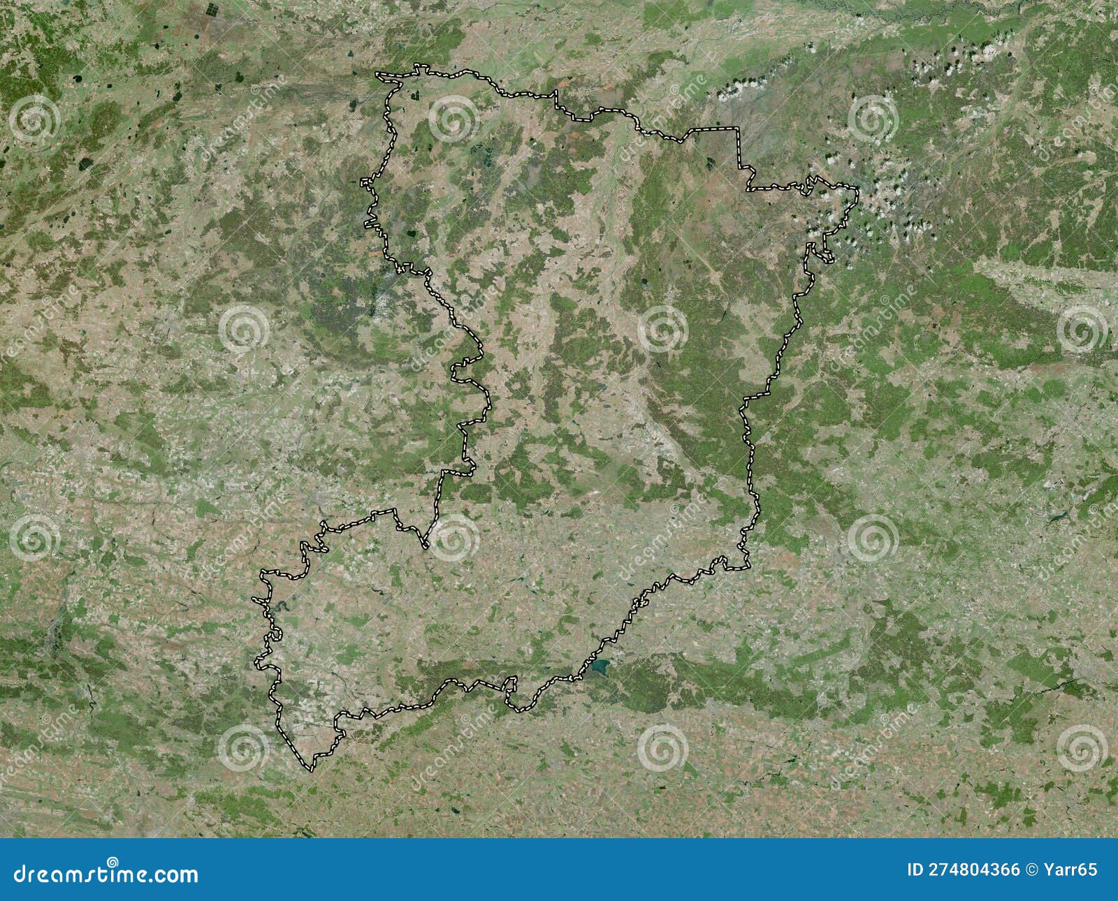 Rivne, Ukraine. High-res Satellite. No Legend Stock Illustration ...