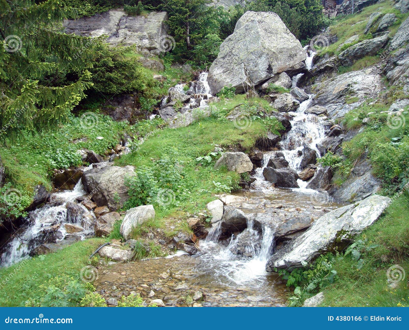 Rivulets in mountain stock photo. Image of alpine, balkan - 4380166