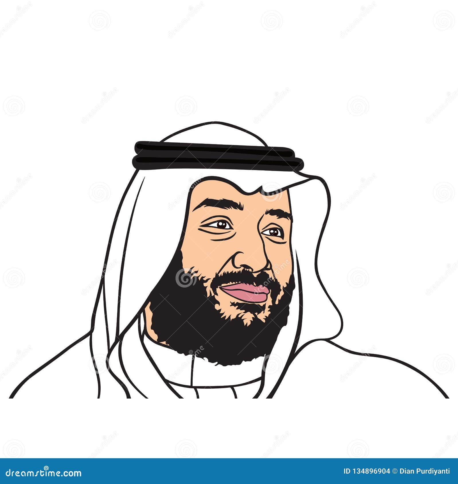 King Salman And Vladimir Putin. Vector Cartoon Illustration. October 18 ...