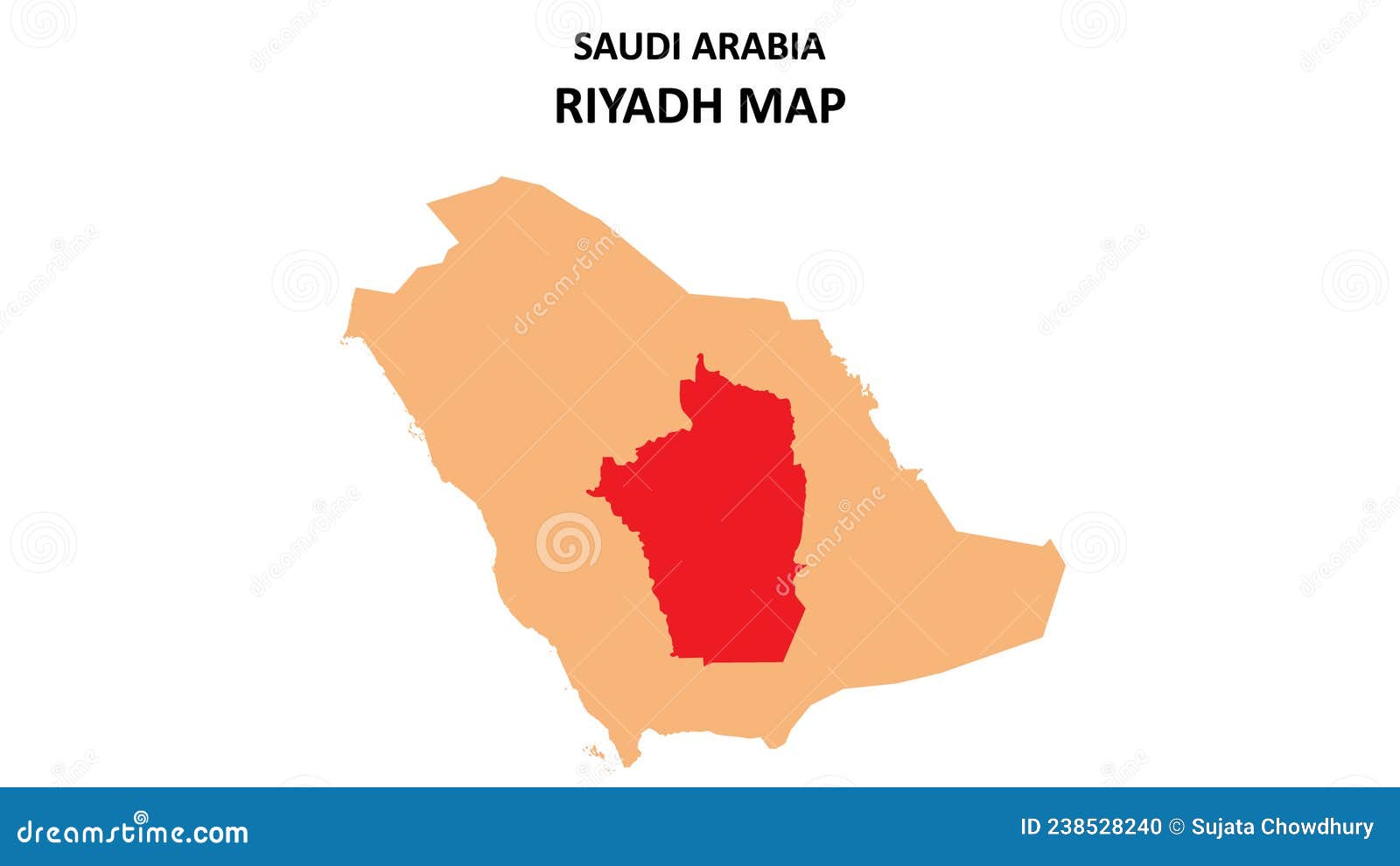 Riyadh Map Highlighted On Saudi Arabia Map. Riyadh Map On Saudi Arabia ...