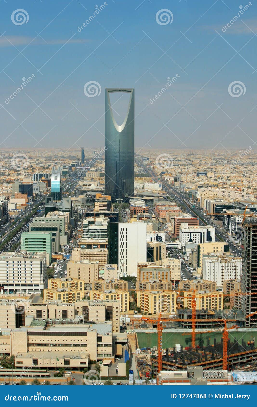 Riyadh - Saudi Arabia - Panorama Stock Photo - Image of density ...