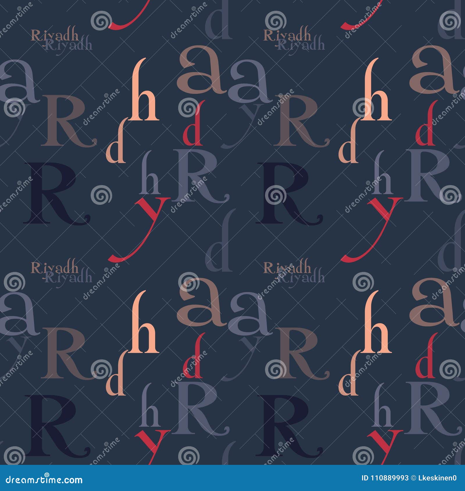 Riyadh seamless pattern stock vector. Illustration of textile - 110889993