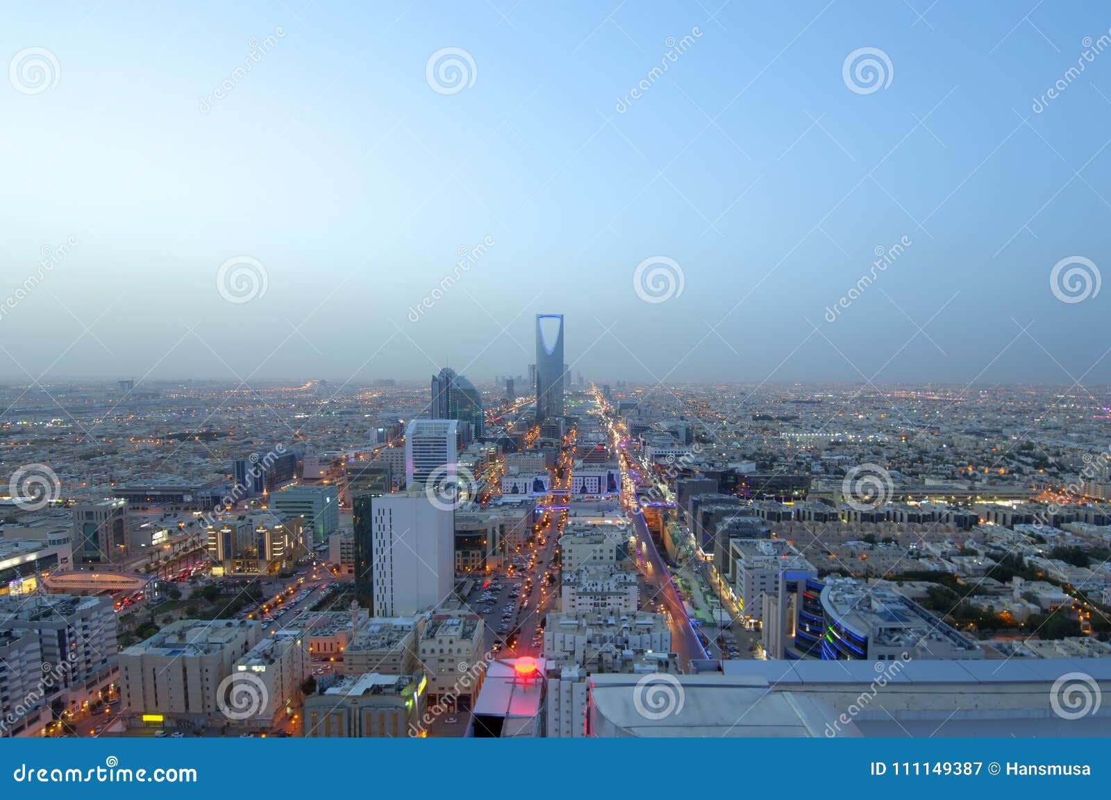Riyadh Skyline Night View #8 Stock Image - Image of mamlaka, night ...