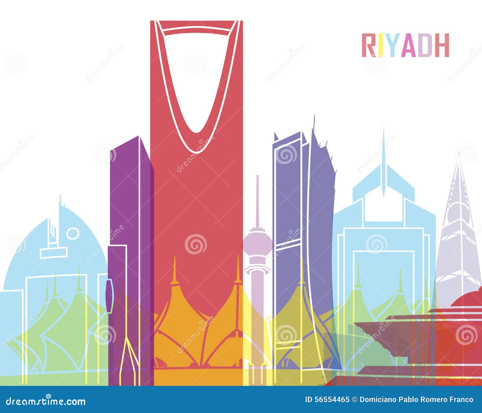 Riyadh Skyline Vector
