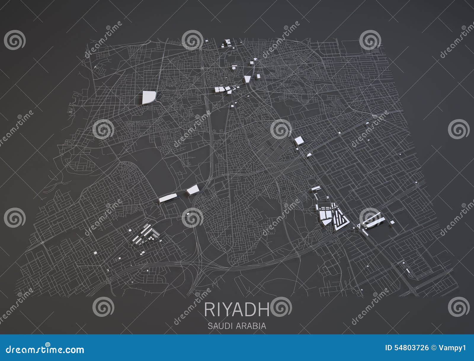 View On Riyadh Iconic Buildings And Kingdom Tower Royalty-Free Stock ...