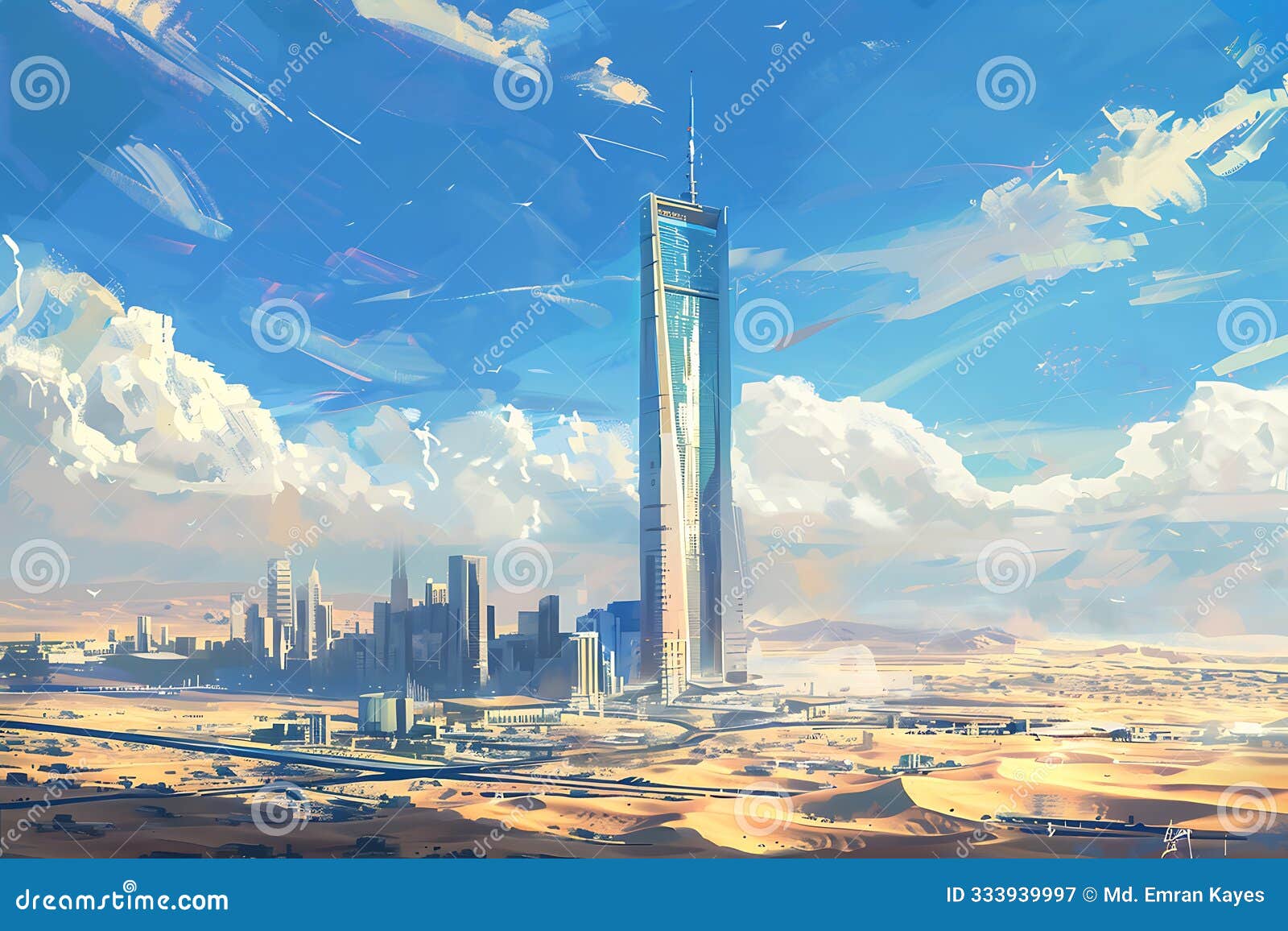 The Riyadh Tower and the Riyadh Skyline during the Day Stock Image ...