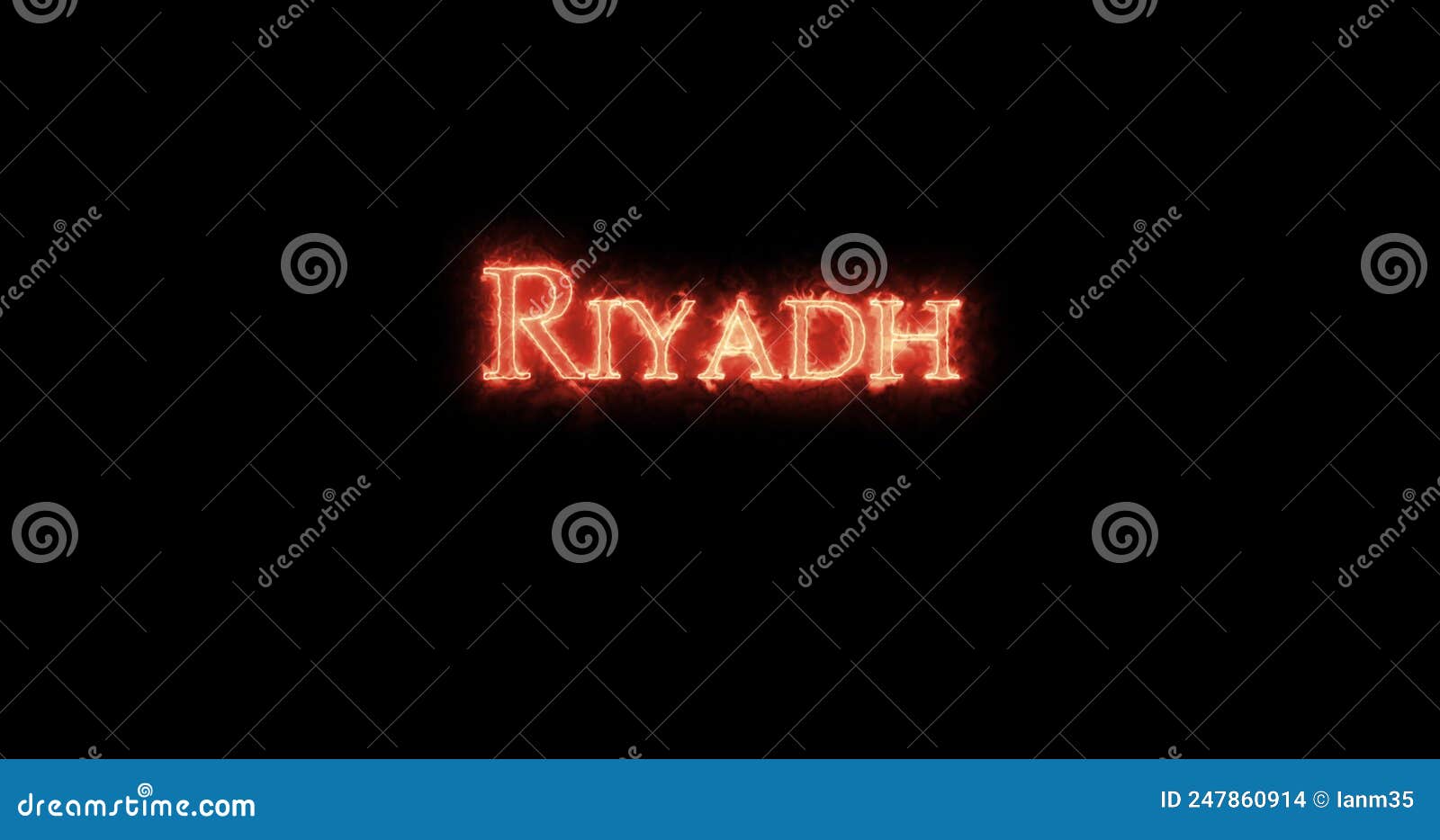 Riyadh Written with Fire. Loop Stock Footage - Video of burning, glow ...