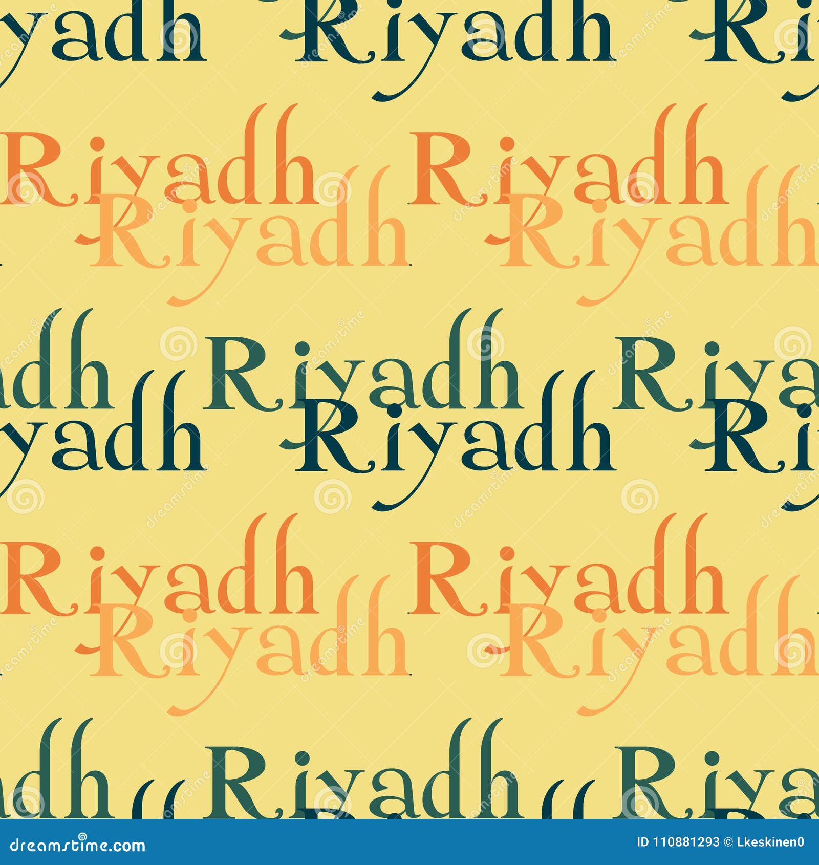 Riyadh creative pattern stock vector. Illustration of retro - 110881293
