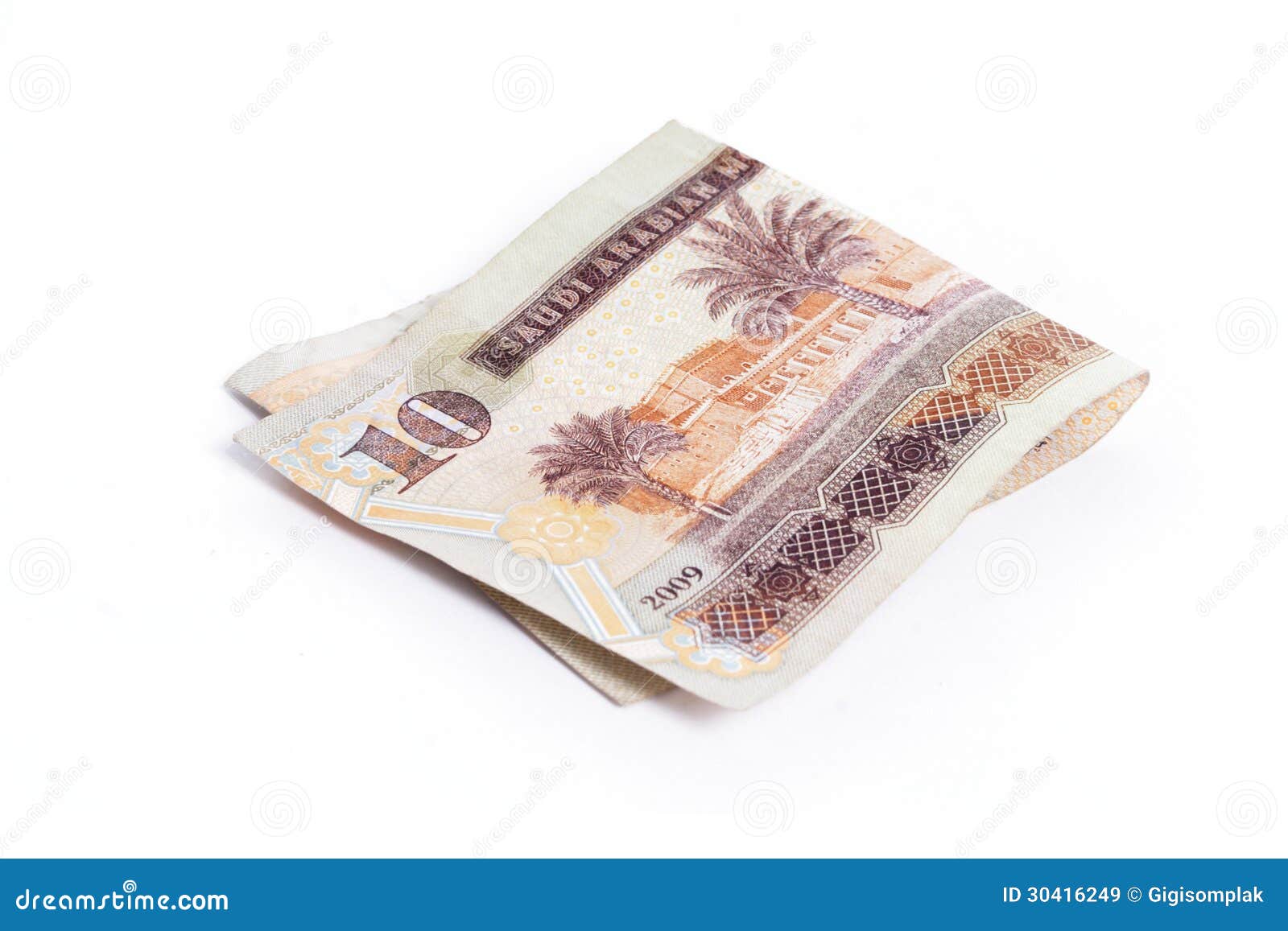 Riyal - Arabic Money on White Stock Image - Image of business, abdallah ...