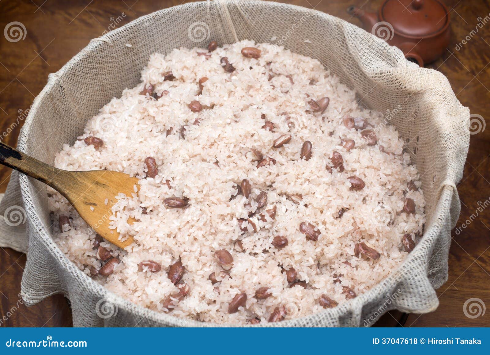 Riz bouilli de haricot photo stock. Image du cuisinier - 37047618