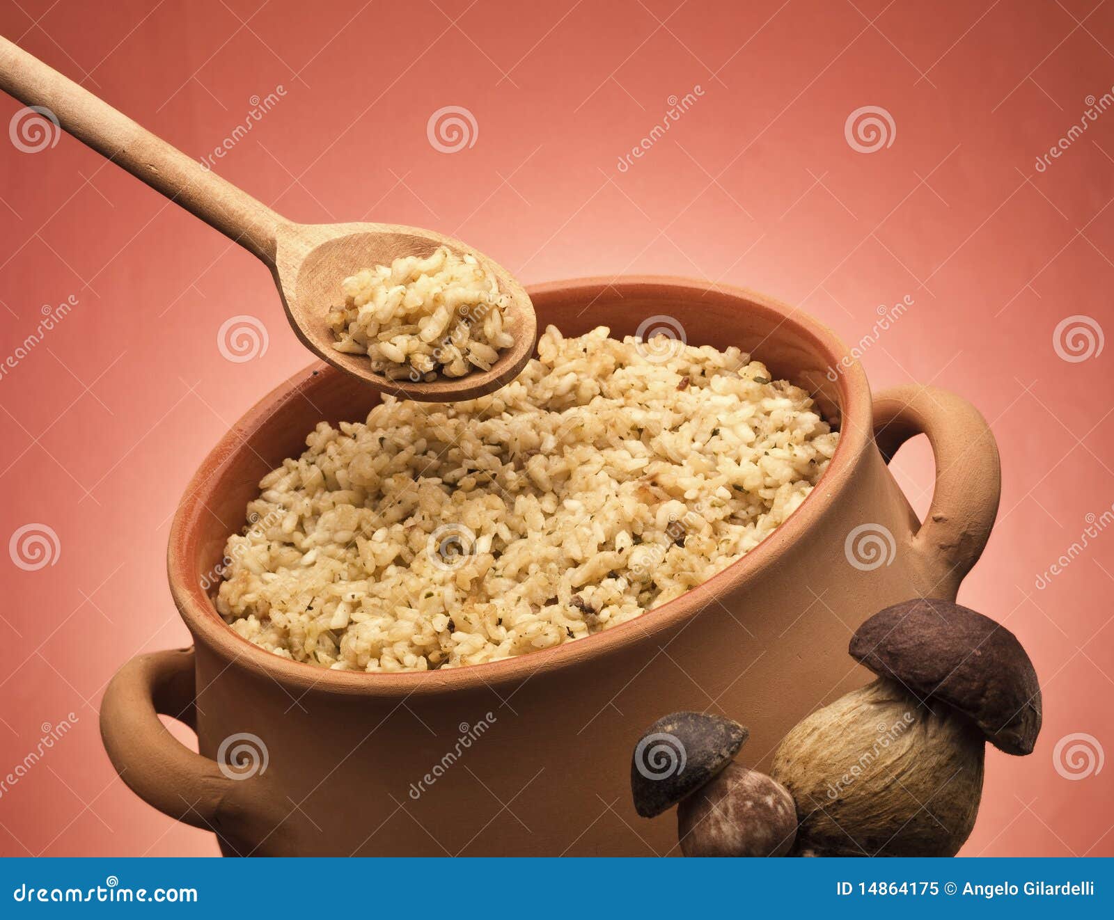 Riz Et Champignons De Couche Image stock - Image du cuit, champignons ...