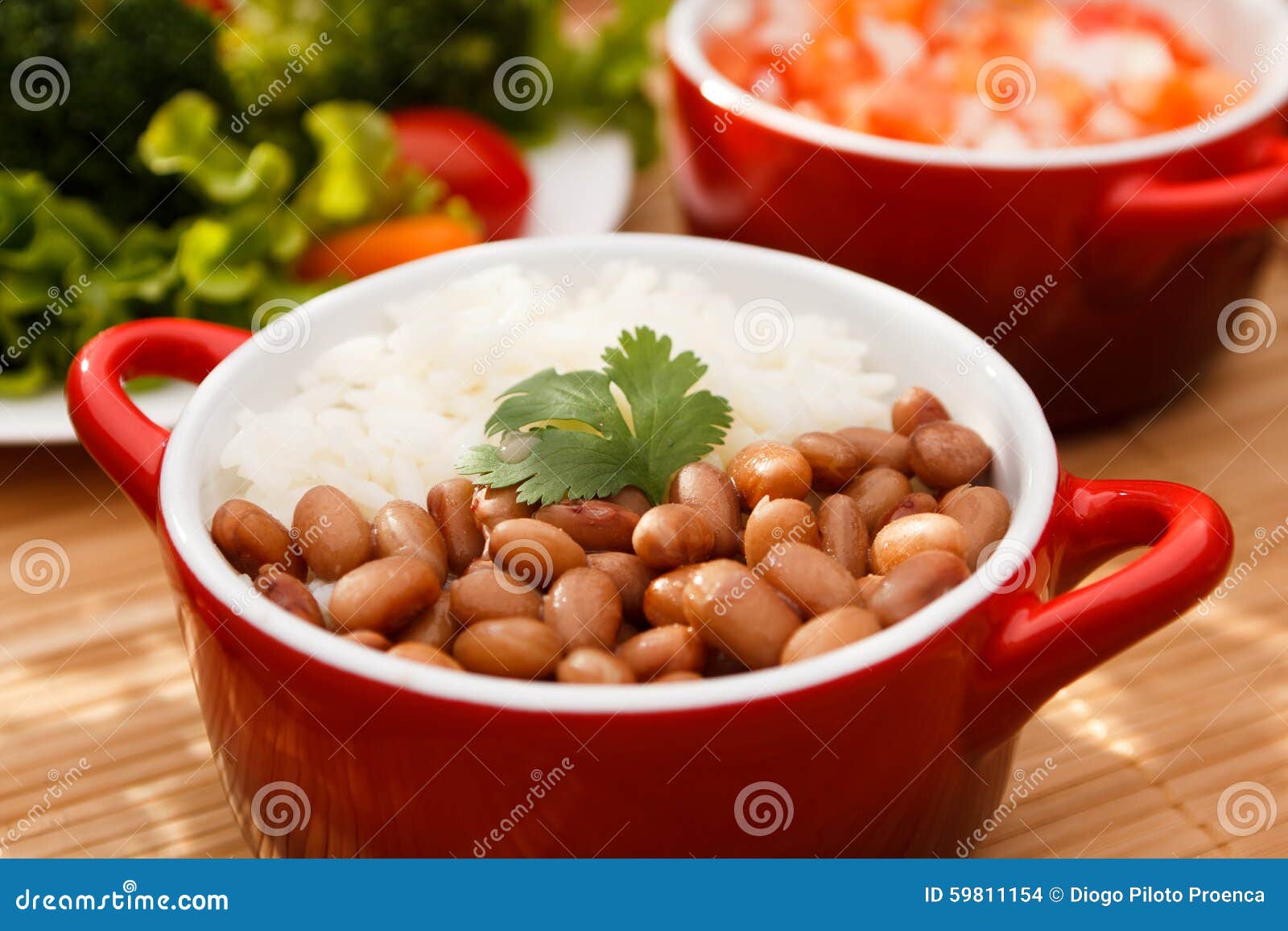 Riz et haricots photo stock. Image du haricots, cuisine - 59811154