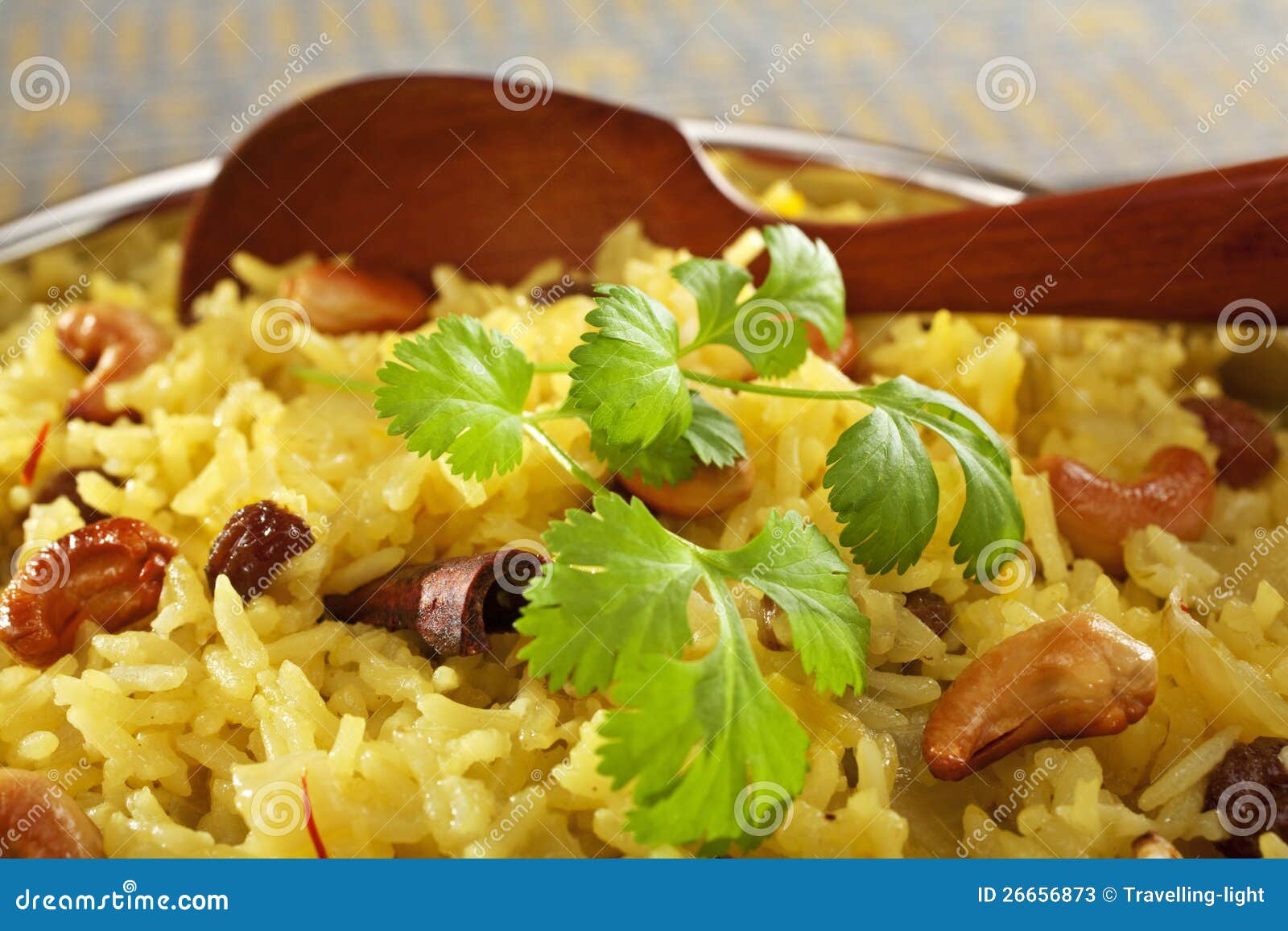 Riz indien Pilau image stock. Image du indien, anarcadier - 26656873