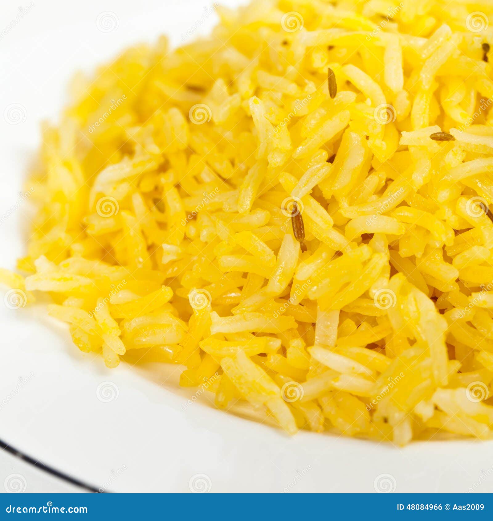 Riz jaune photo stock. Image du diététique, isolement - 48084966