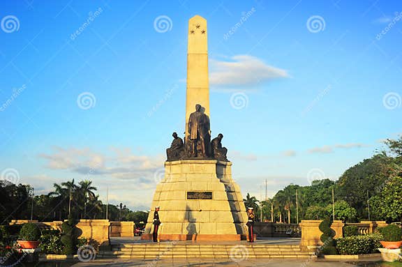Rizal monument editorial stock image. Image of sculpture - 24484704