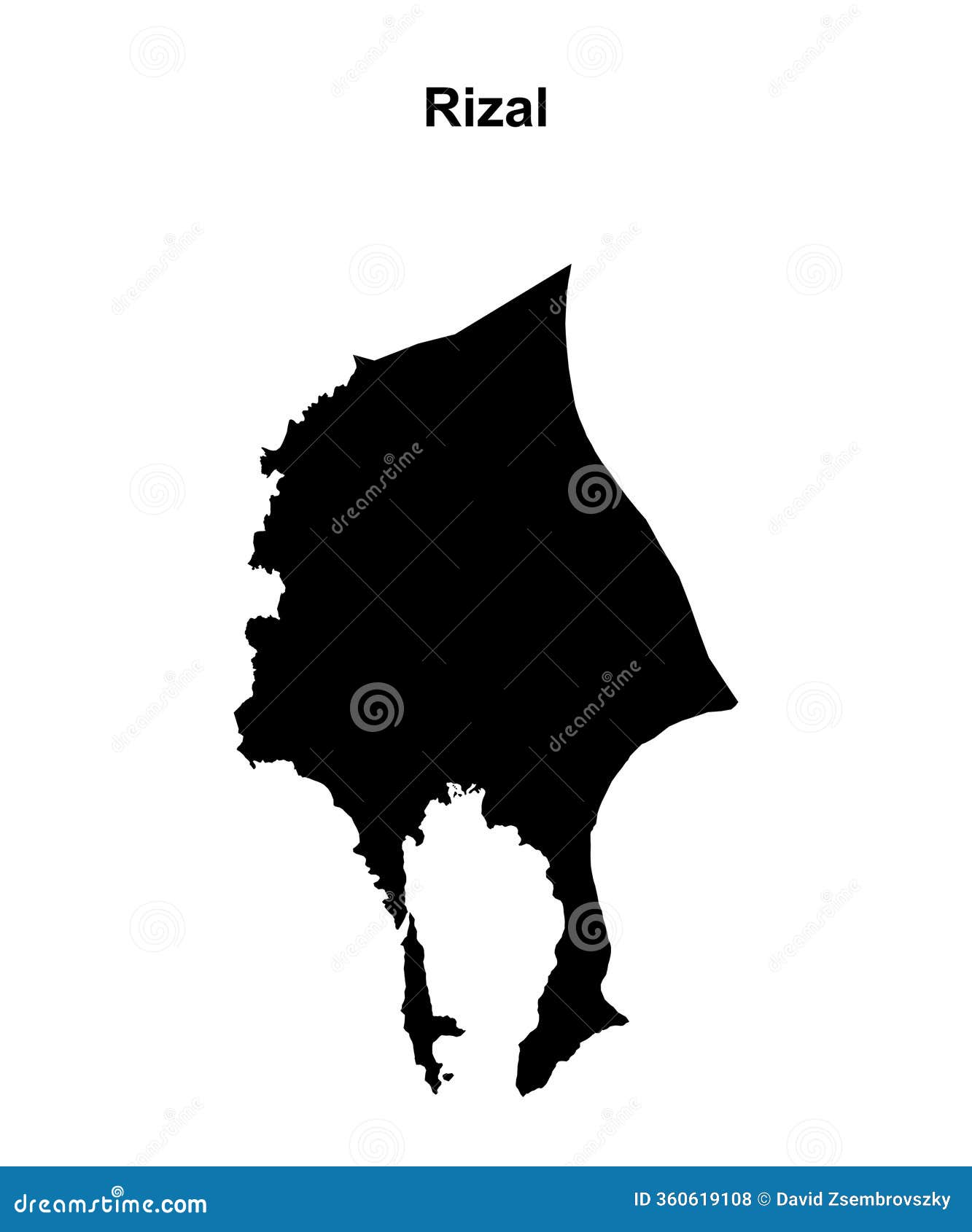 Blank Map Rizal Of Philippines. High Quality Map Province Of Rizal With ...