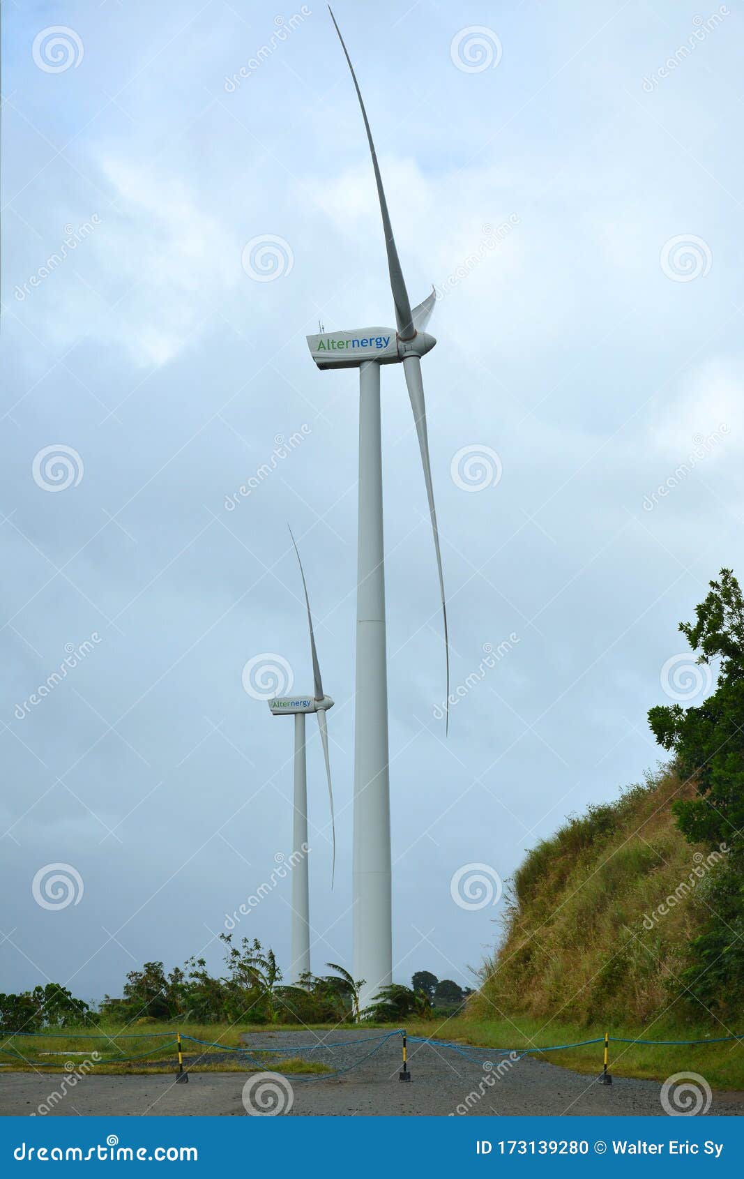 Pililla Wind Farm Windmills in Pililla, Rizal, Philippines Editorial ...