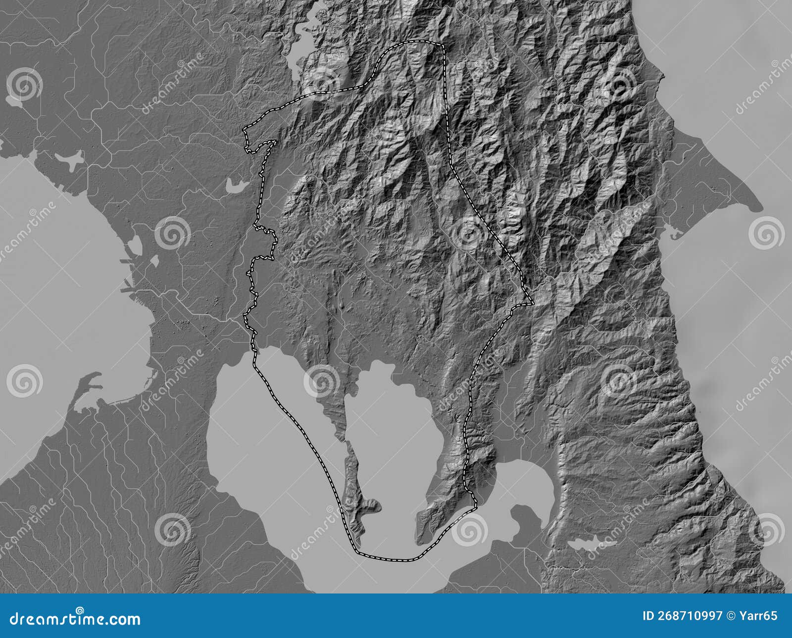 Rizal, Philippines. Bilevel. No Legend Stock Illustration ...