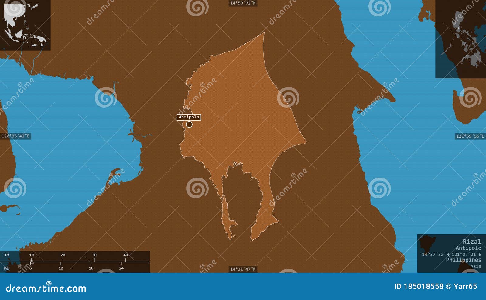 Rizal, Philippines - Composition. Pattern Stock Illustration ...