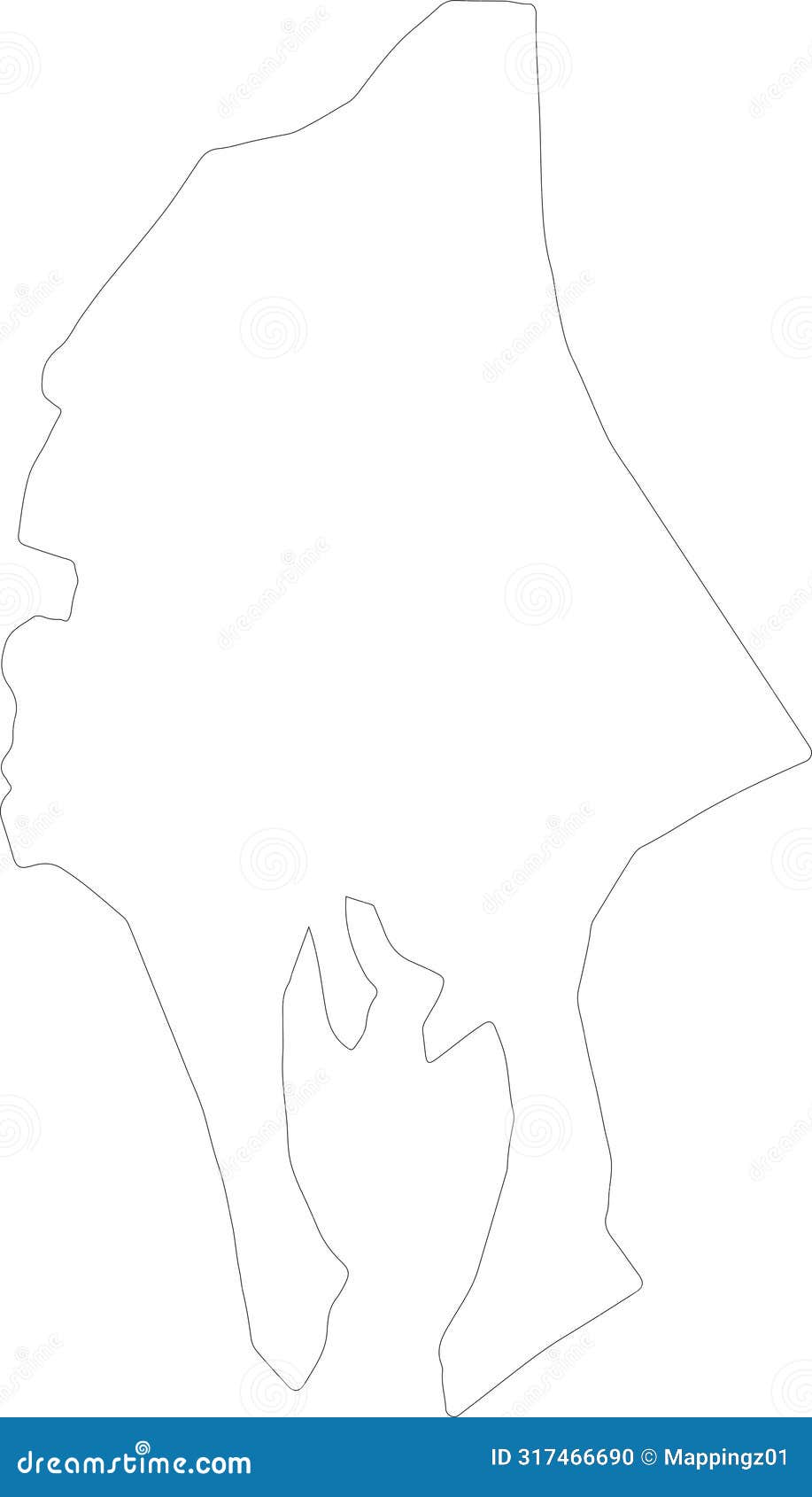 Rizal Philippines Outline Map Stock Vector - Illustration of line ...