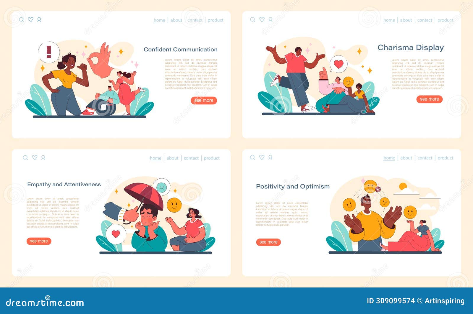 Rizz Concept Set. Interactive Layouts Featuring Rizz, Authenticity ...