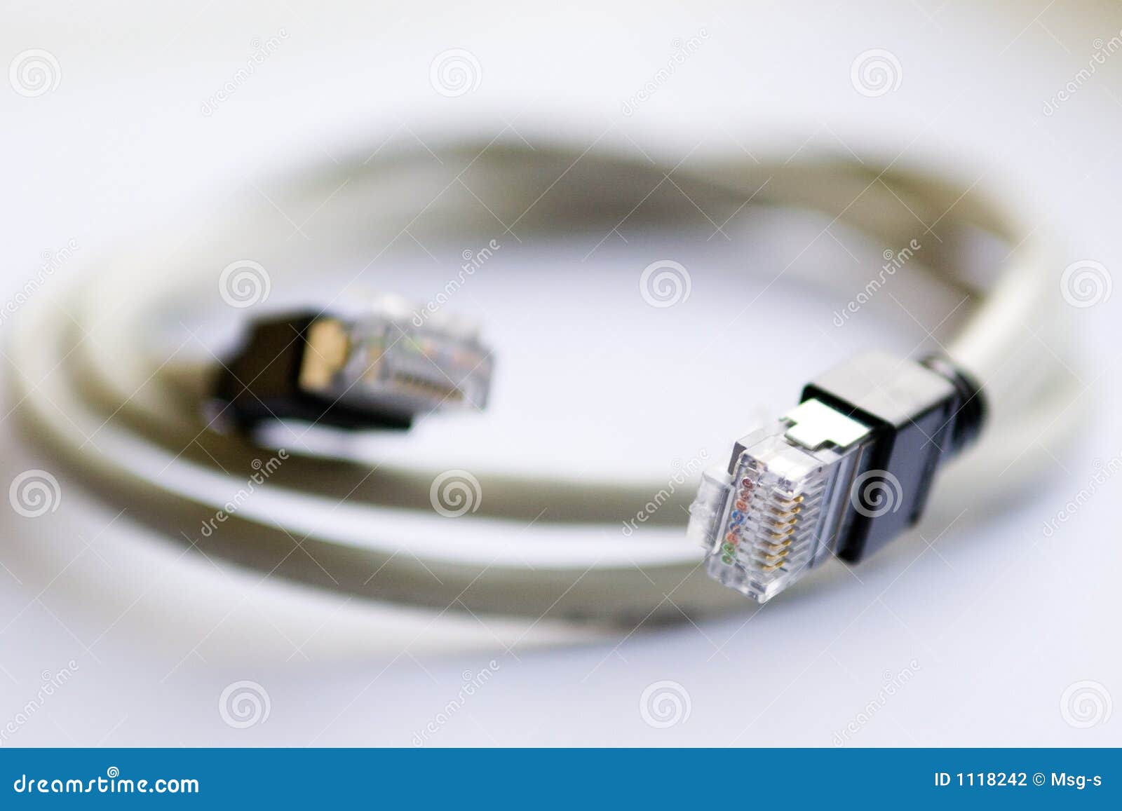 RJ-45 cable stock photo. Image of fast, internet, socket - 1118242