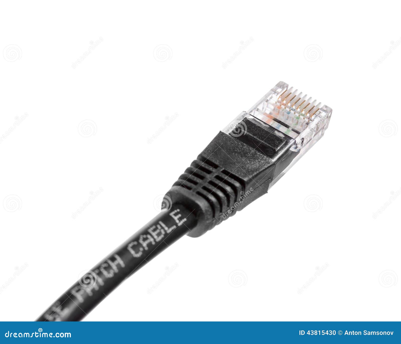 Rj45 stock photo. Image of male, macro, connector, modem - 43815430