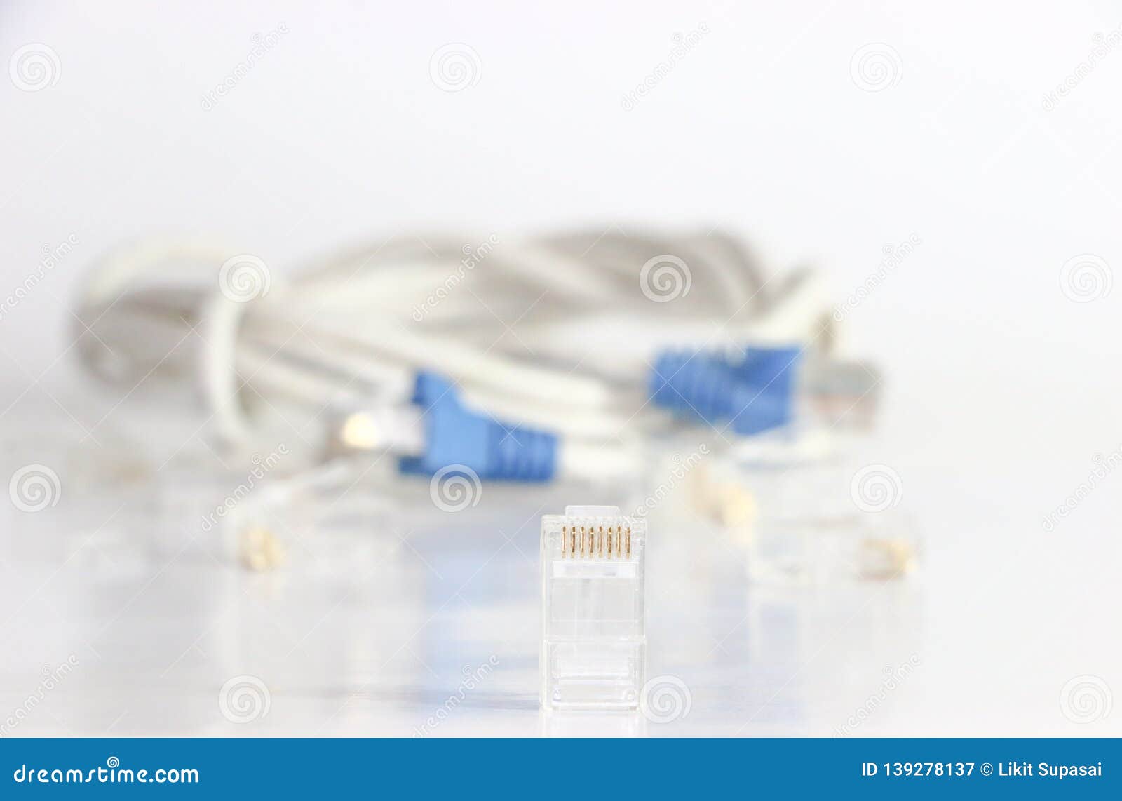 RJ 45 Jack for lan network stock image. Image of connector - 139278137