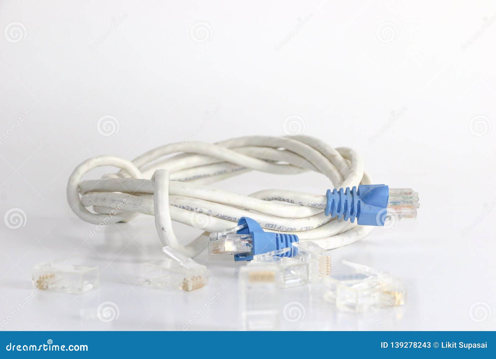 RJ 45 Jack for lan network stock image. Image of communication - 139278243