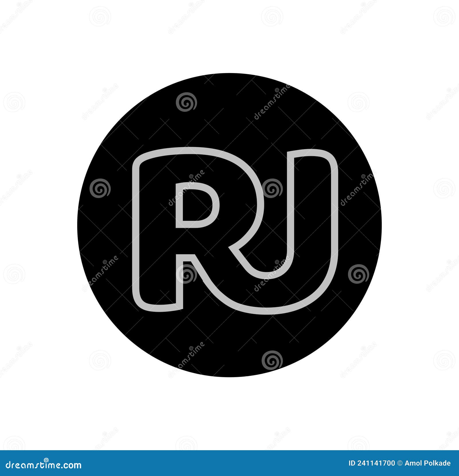 RJ Company Name Initial Letters Monogram. RJ Icon Stock Vector ...