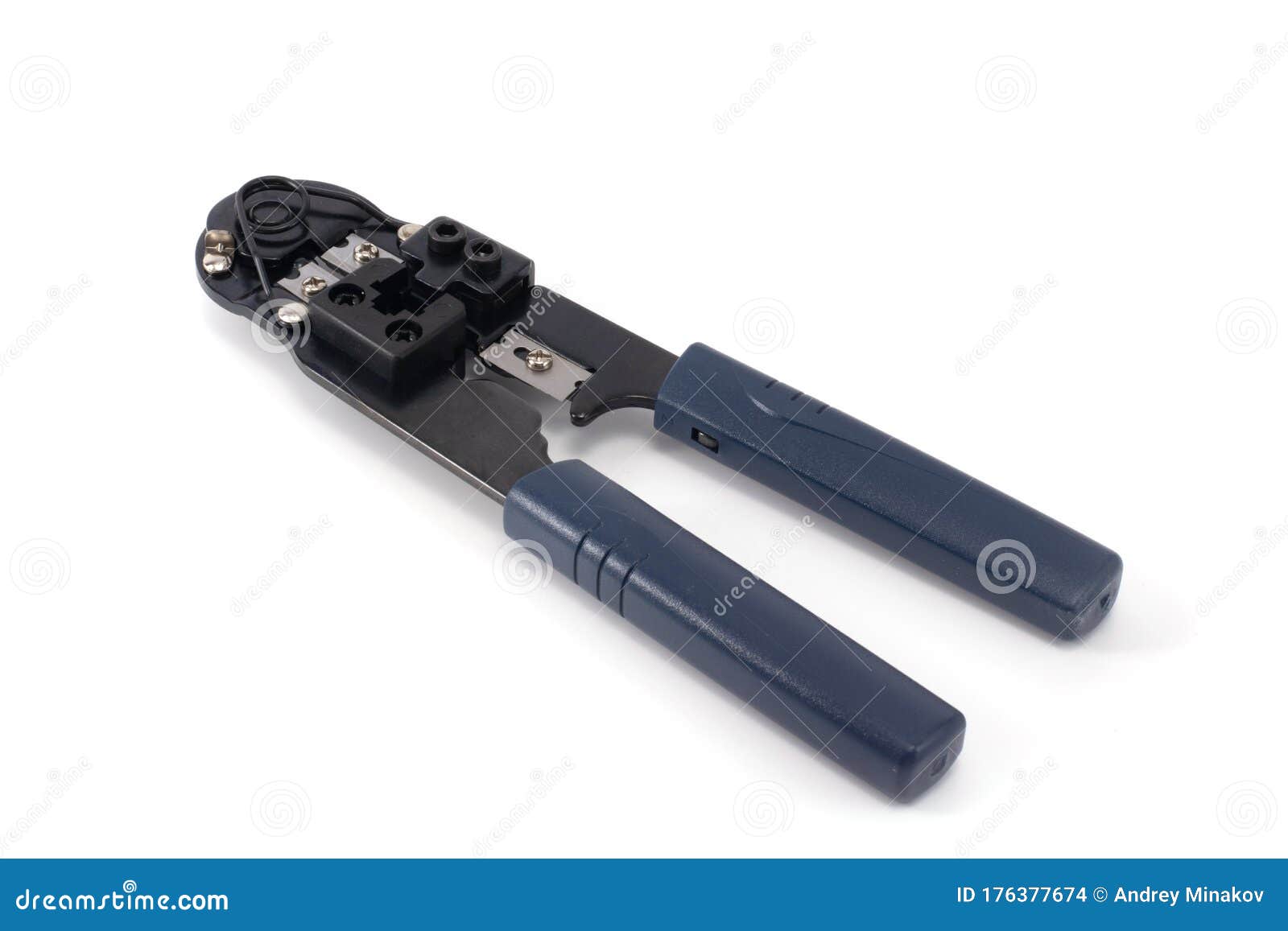 RJ45 Ethernet Cable Crimping Tool Stock Photo - Image of ethernet ...