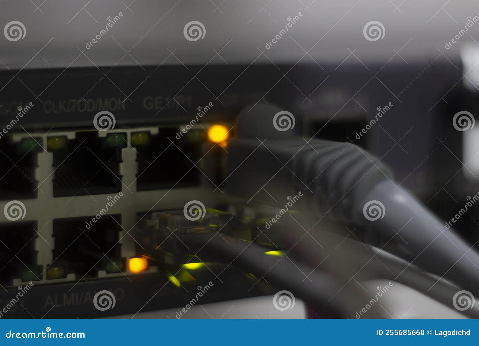 RJ 45 Ethernet Lan or Wan Switch Stock Photo - Image of choosing ...