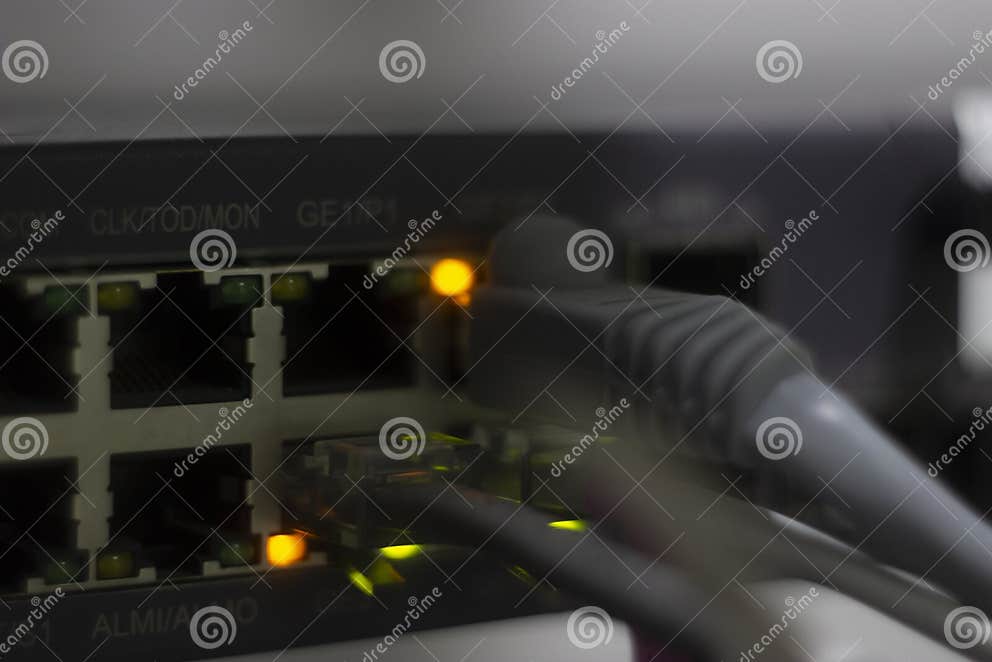 RJ 45 Ethernet Lan or Wan Switch Stock Photo - Image of choosing ...