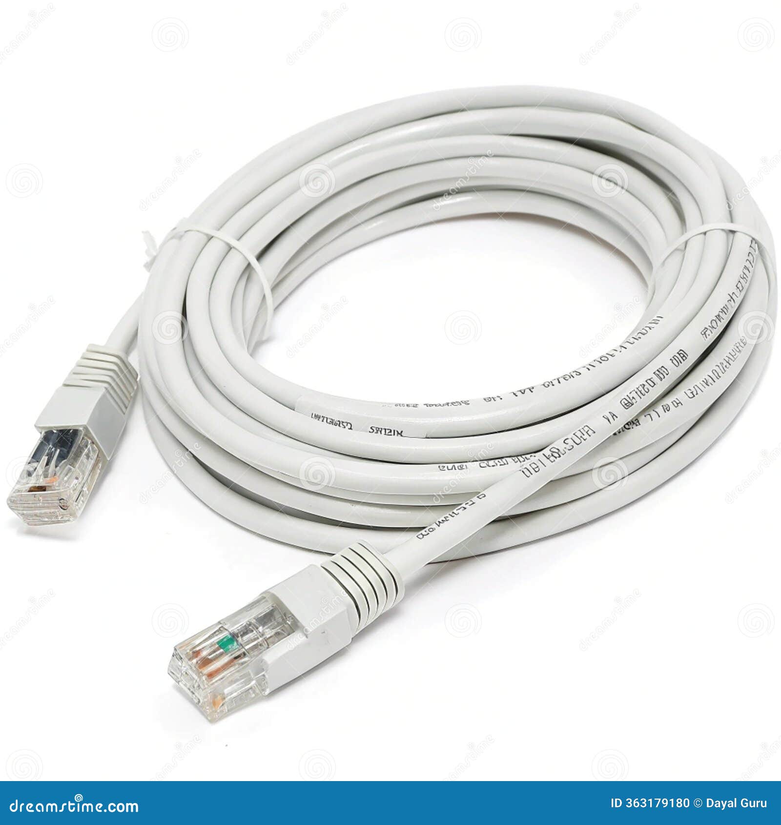 Ethernet Network Switch With Connected Yellow Network Cables, Structred ...