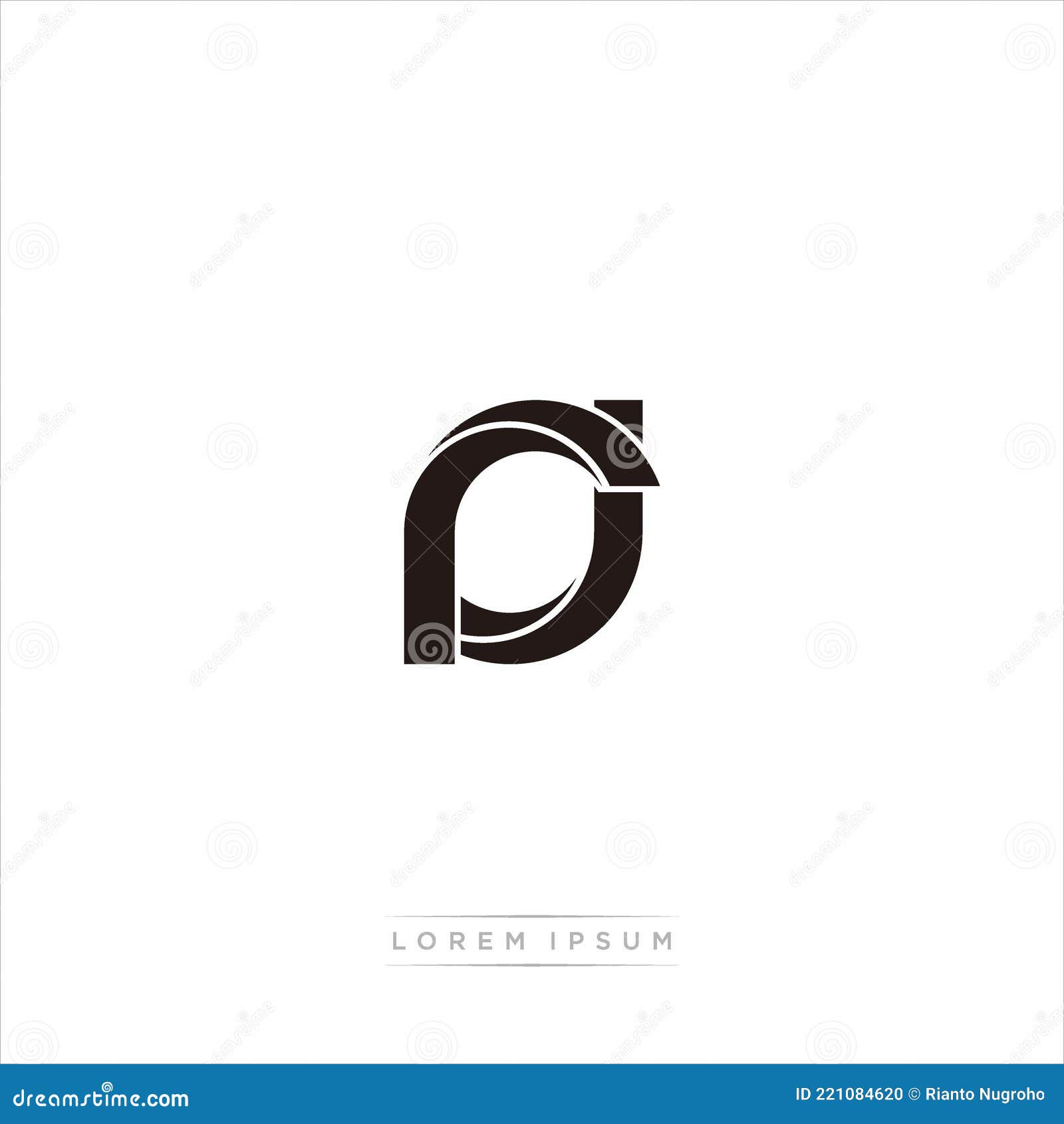 Rj Initial Letter Split Lowercase Modern Monogram Linked Outline ...