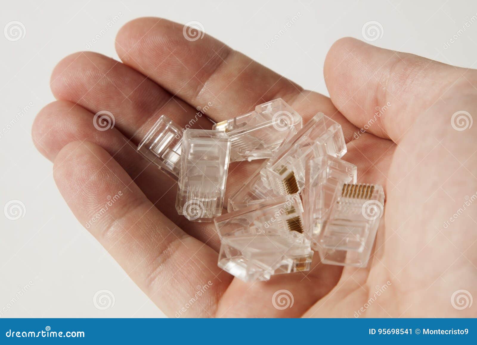 Rj45 lan connectors stock image. Image of object, concept - 95698541