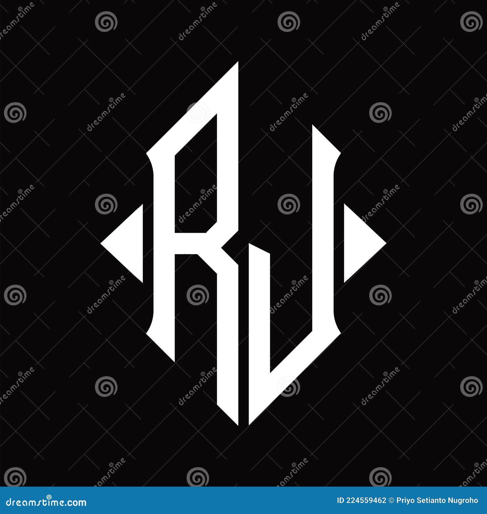 RJ Logo Monogram with Shield Shape Isolated Design Template Stock ...