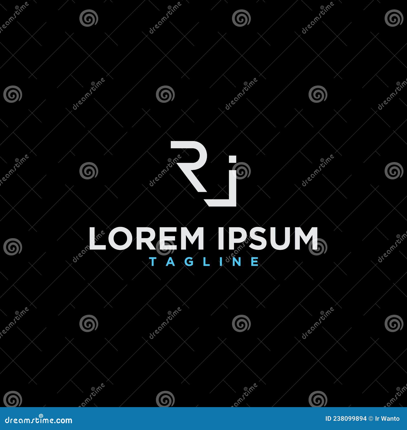Rj Monogram Logo Design Inspiration Stock Vector - Illustration of ...