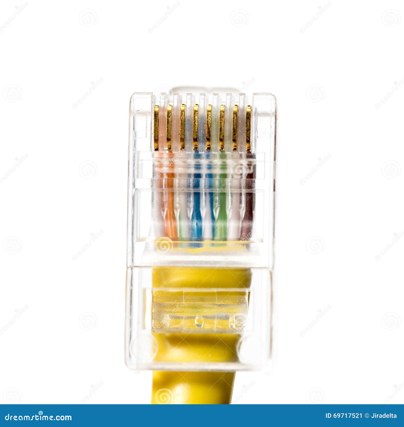RJ45 Network Plugs Red And Yellow Royalty-Free Stock Photography ...