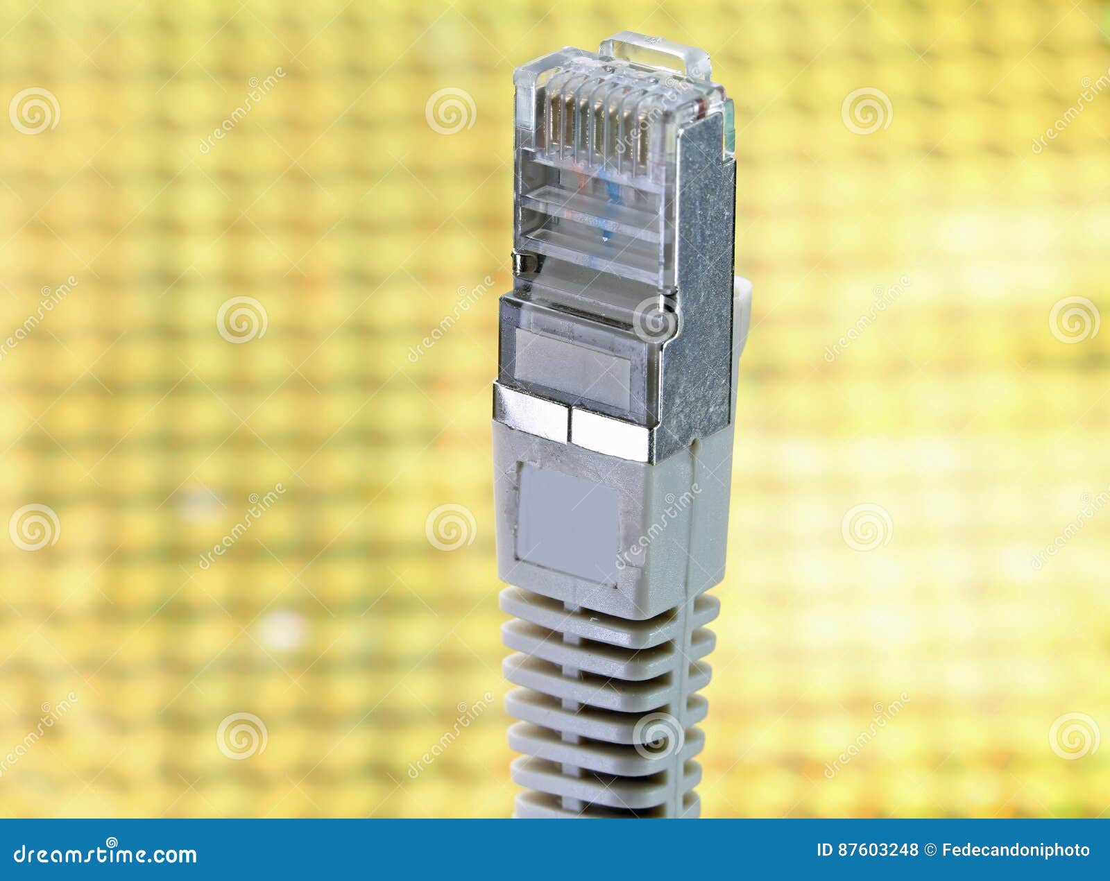 RJ45 Network Connector To Connect Pc To the Internet Stock Photo ...