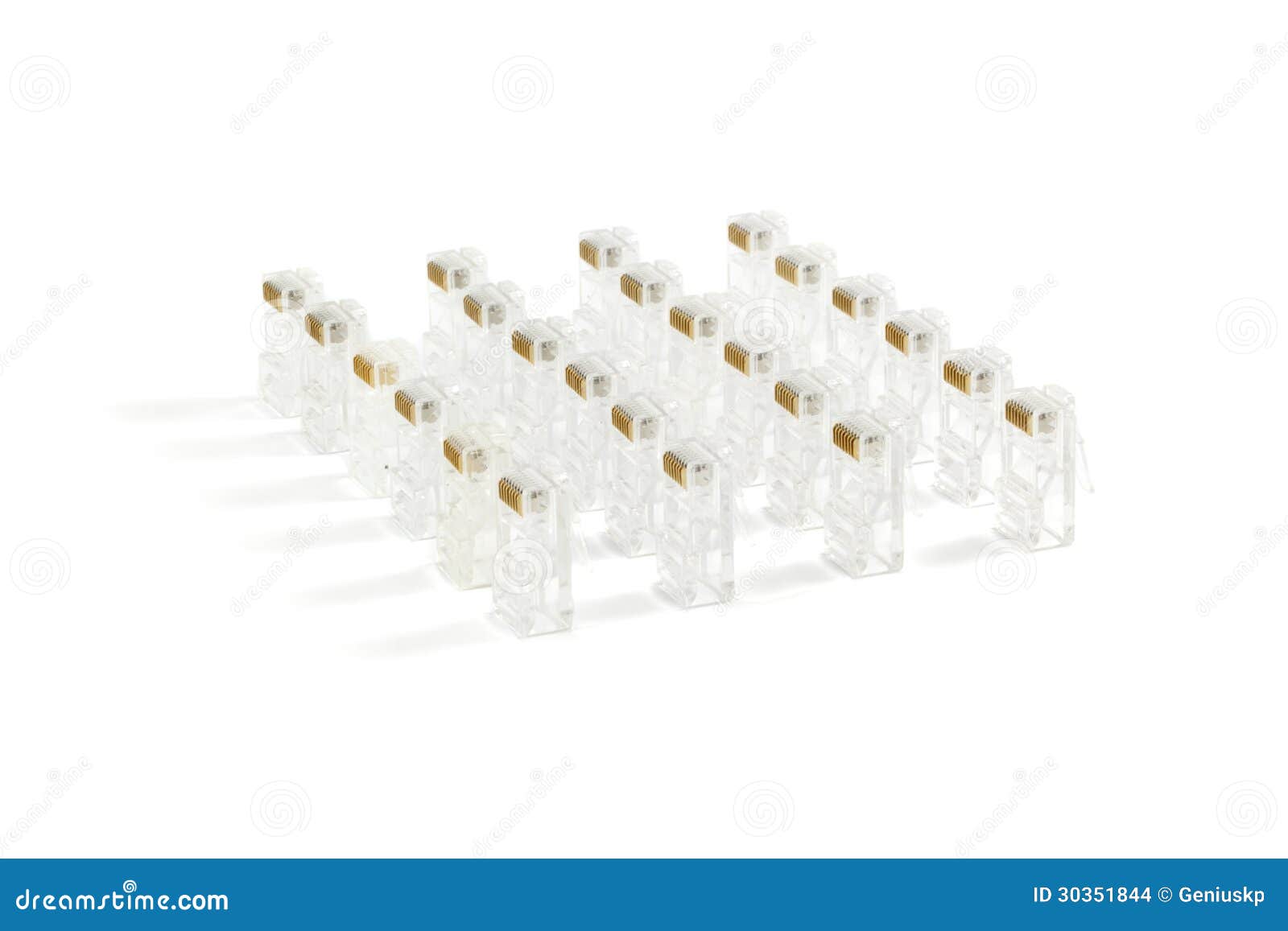 24 RJ45 plug stock photo. Image of bandwidth, link, modem - 30351844