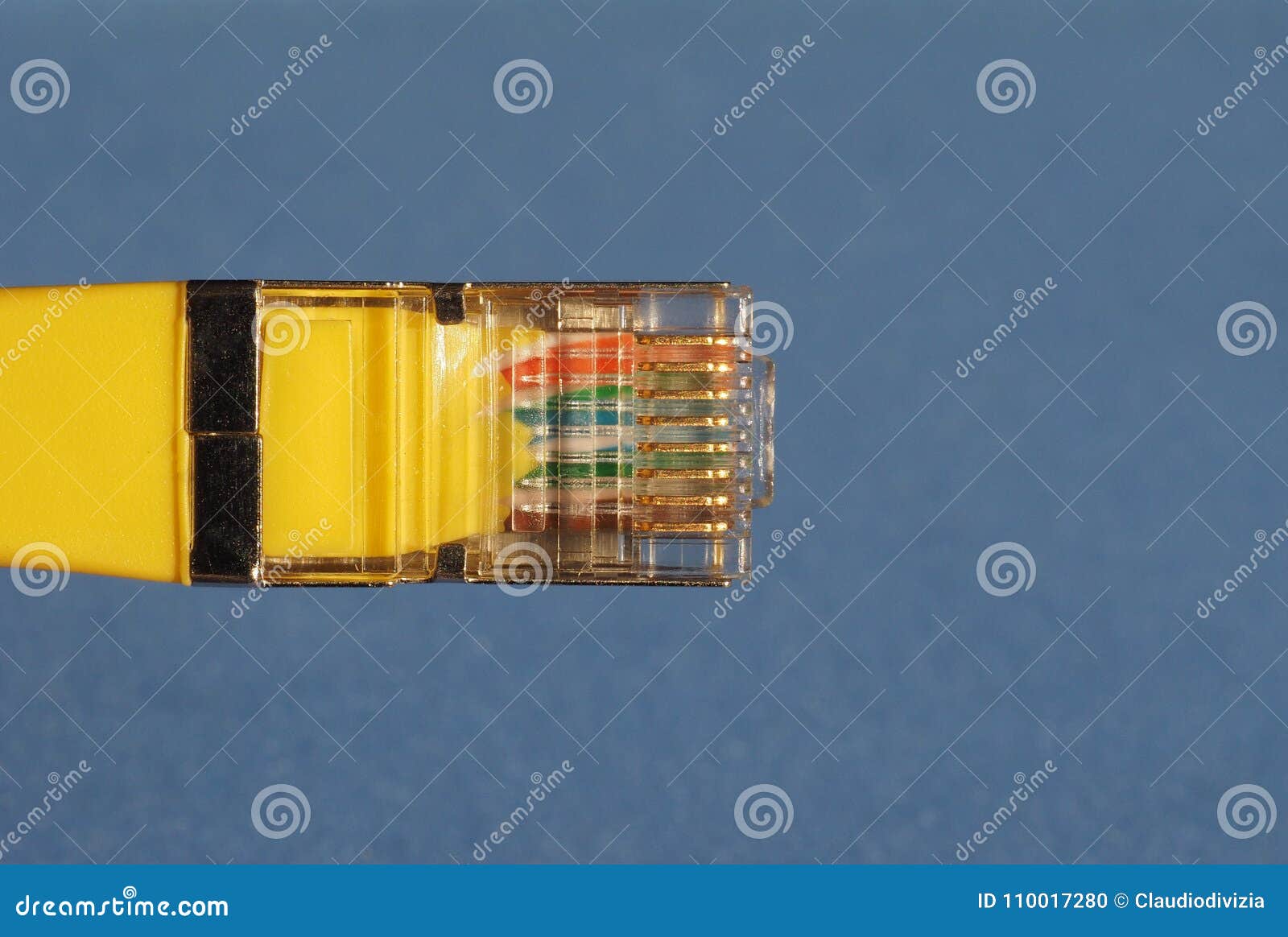 RJ45 ethernet plug stock photo. Image of network, modem - 110017280
