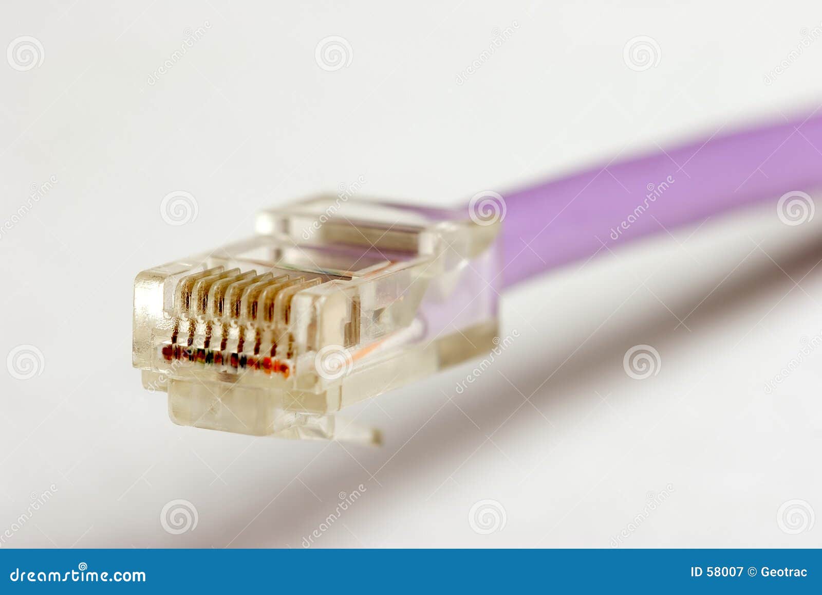 An RJ45 network cable stock image. Image of cards, computers - 58007