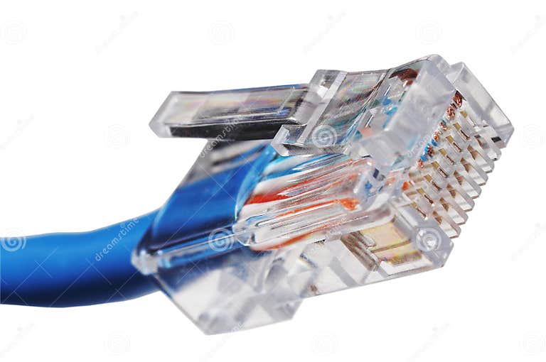 RJ45 plug with cable stock photo. Image of plug, click - 773544