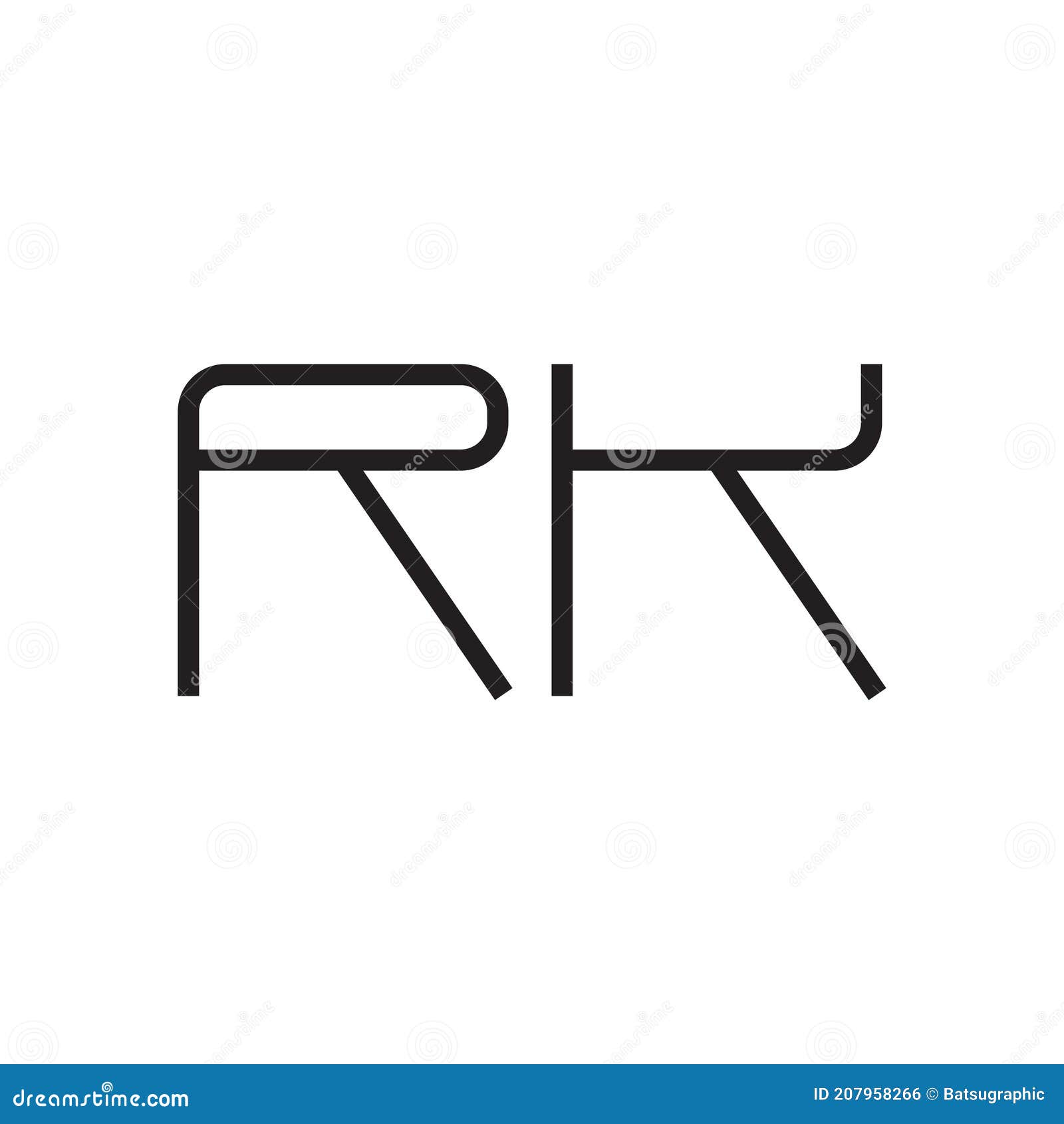 Rk Initial Letter Vector Logo Icon Stock Vector - Illustration of ...