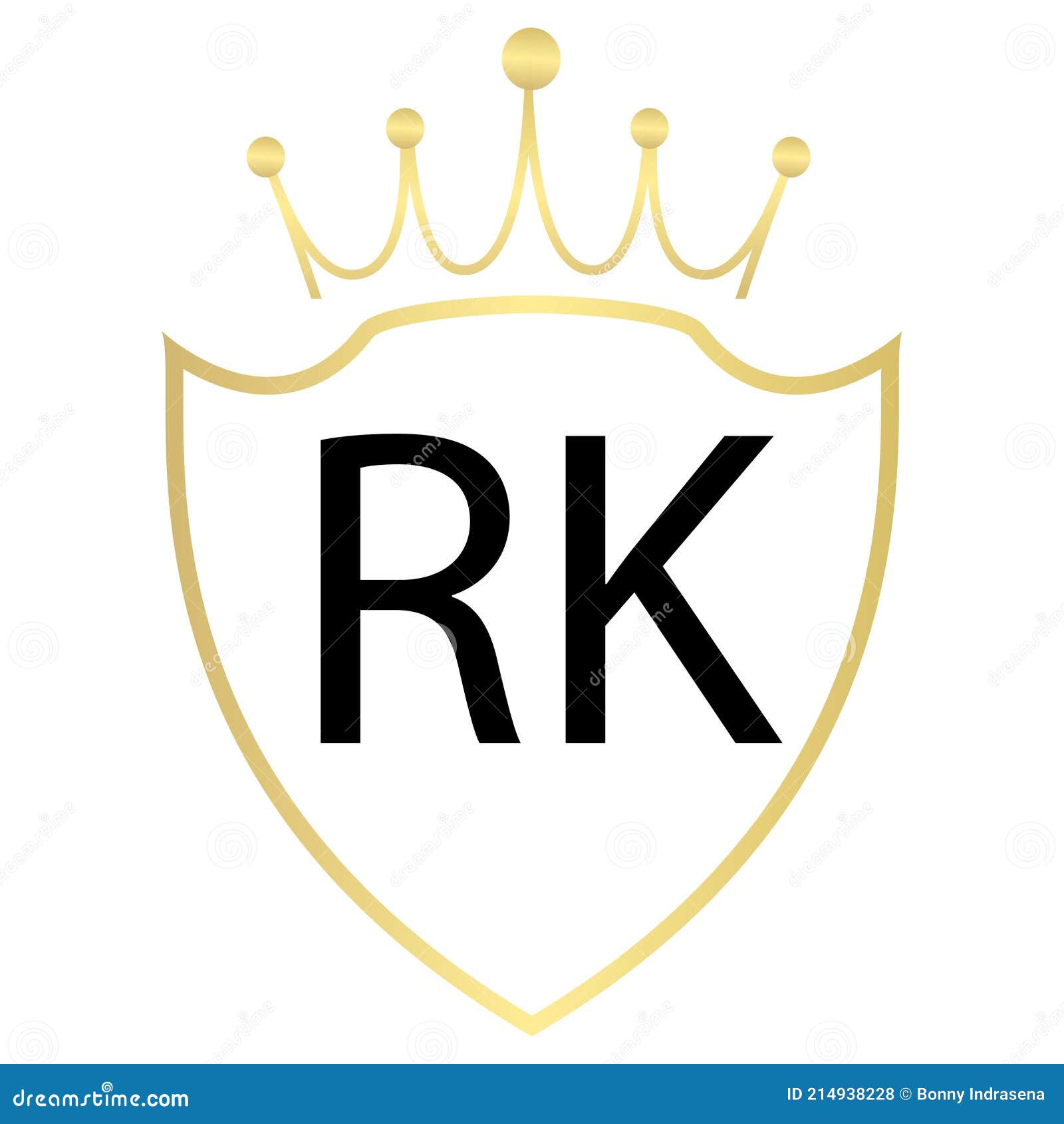 RK Letter Logo Design with Simple Style Stock Vector - Illustration of ...