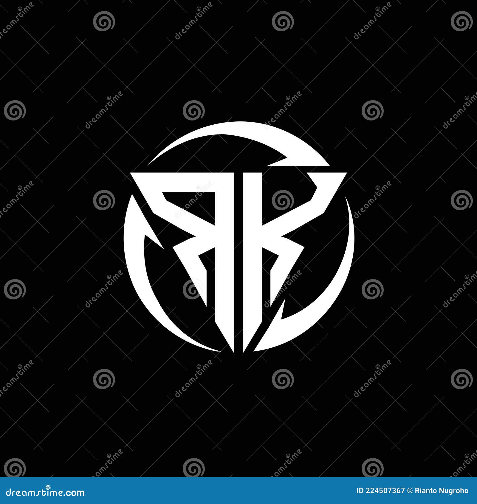 RK Logo Monogram Design Template Stock Vector - Illustration of graphic ...