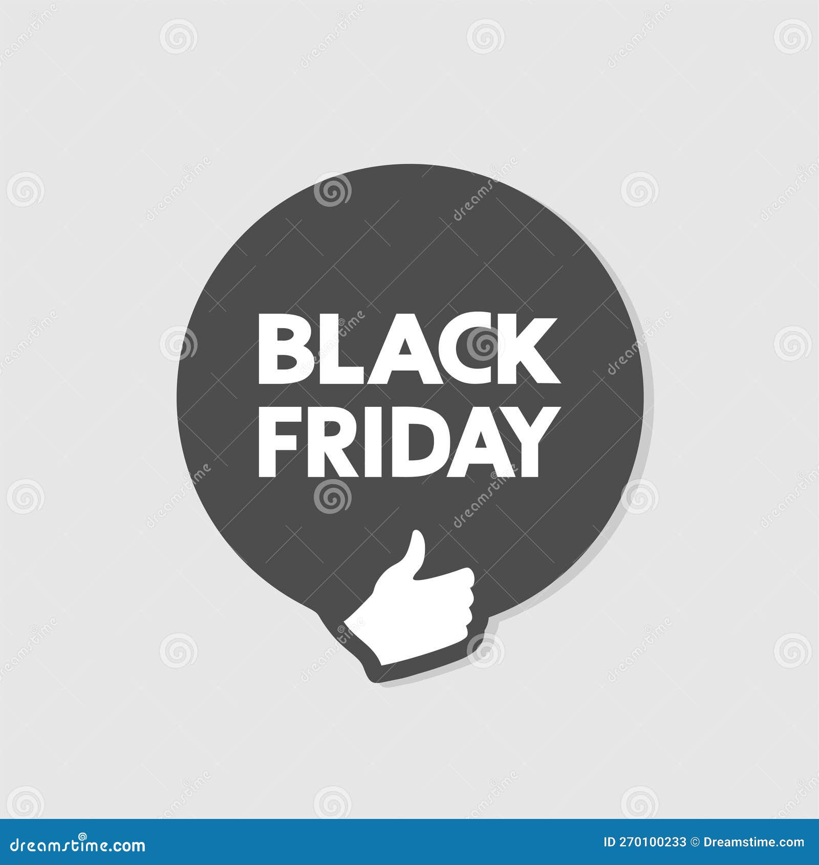 Black Friday Message Symbol Stock Vector - Illustration of abstract ...