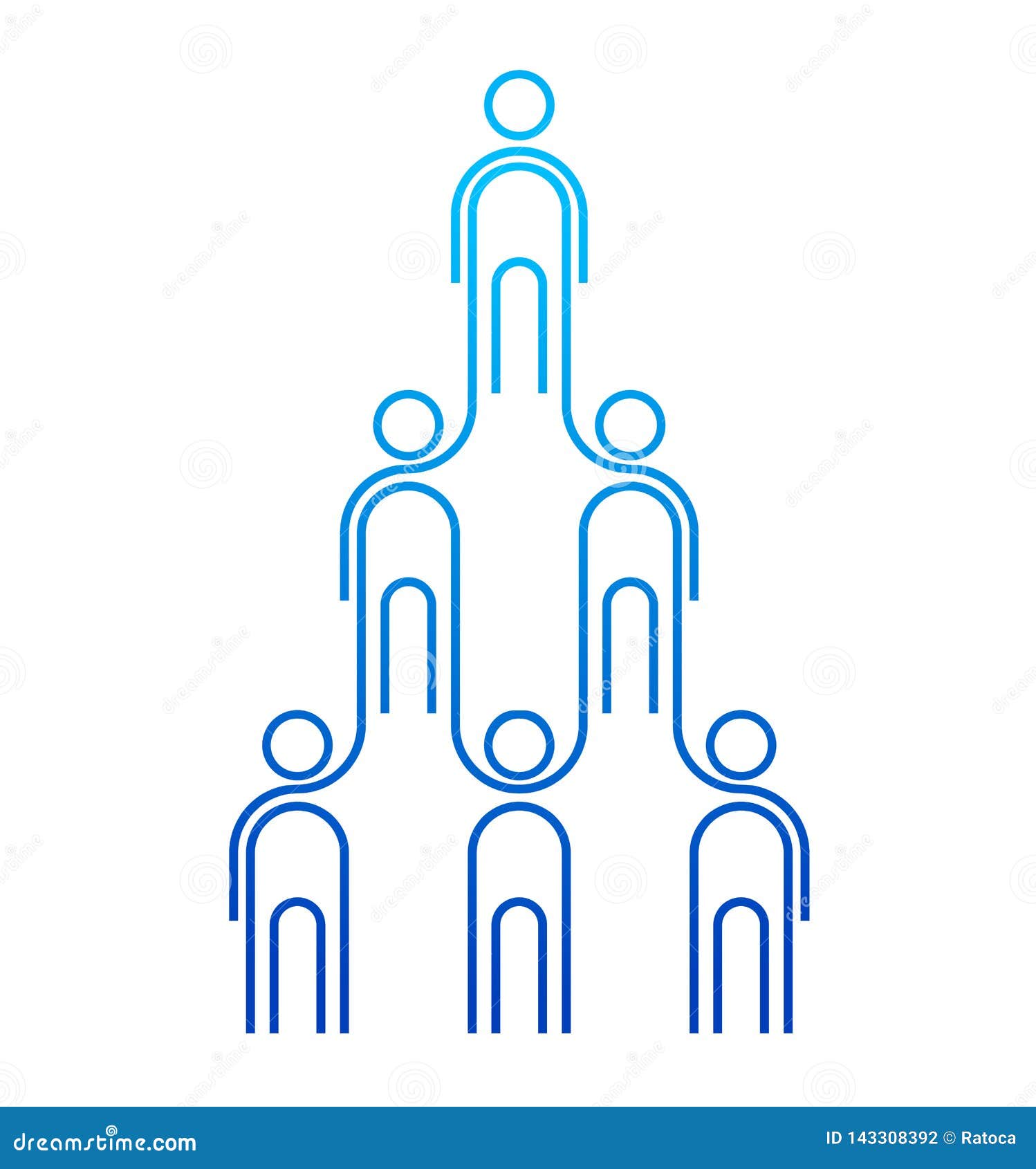 Teamwork symbol design stock vector. Illustration of design - 143308392